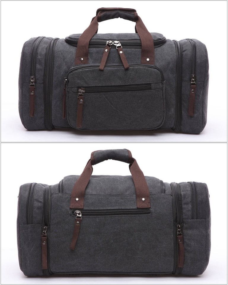 Duffle Bag for Travel, Large Canvas Duffel Bag for Travelling Overnight ...