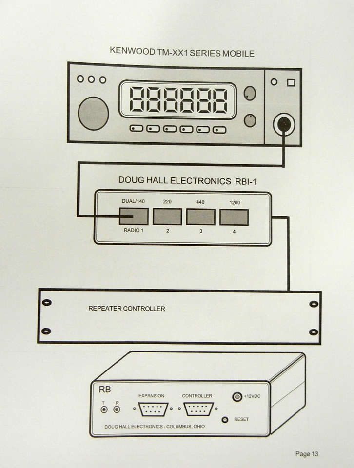 RBI-1 Doug Hall Repeater / Remote Base Controller for Kenwood Ham ...