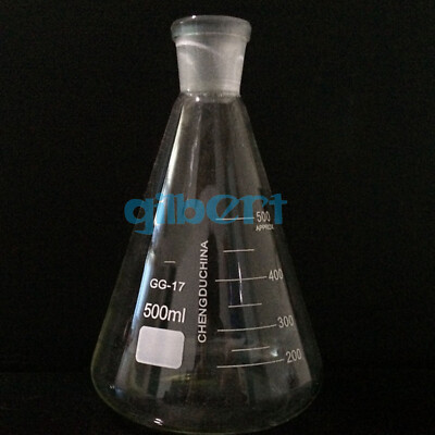 500-5000ml Quickfit Multiple Ground Joint Conical Flask Erlenmeyer Lab ...