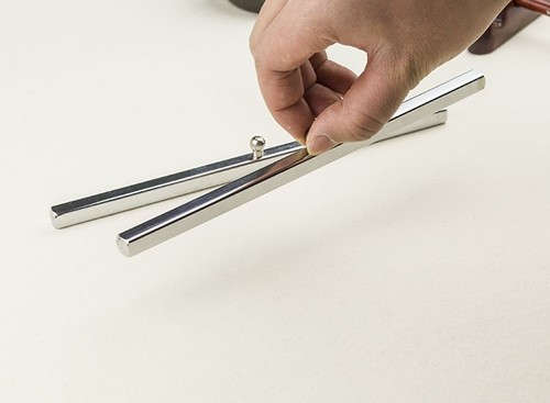 White Iron Ruler Paperweight Calligraphy Painting Four Treasures of The ...