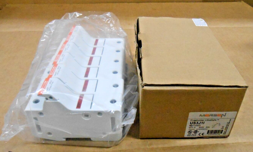 BOX OF 6 NEW MERSEN US3J1I ULTRASAFE FUSEHOLDER 30 AMP 600V 1 POLE (3 ...