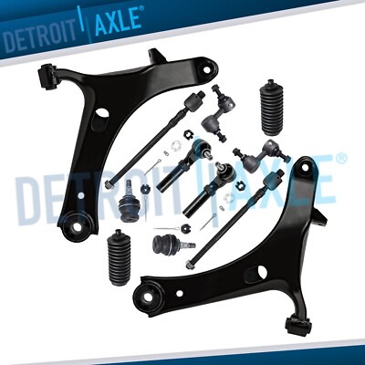 Front Control Arms Ball Joint Sway Bars Tie Rods Boots for Subaru ...