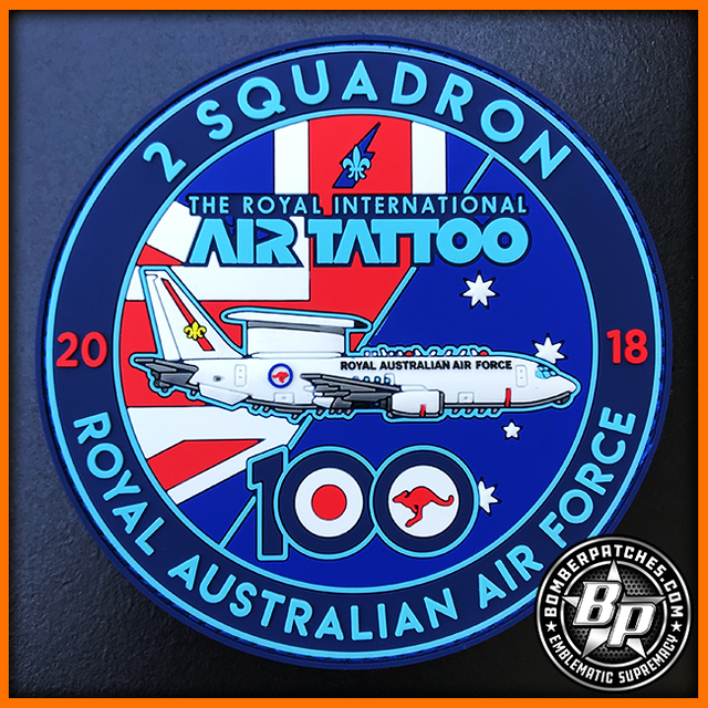 2Squadron E-7A Wedgetail Royal Australian Air Force RIAT PVC Patch, RAF ...