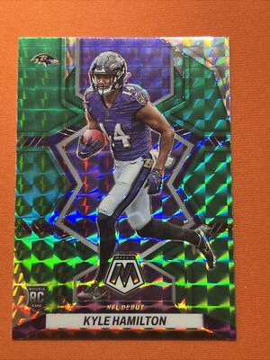 Kyle Hamilton Rookie 2022 Panini Mosaic Football Green Prizm RC #288 | eBay