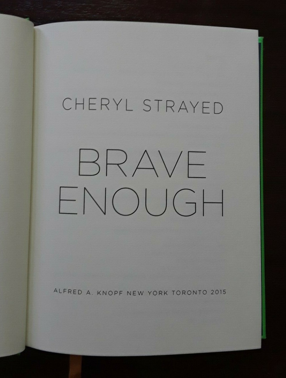 SIGNED Cheryl Strayed Brave Enough - First Edition Hardcover! Mojo live it!! | eBay
