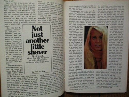 Feb. 12-1972 TV Guide Mag(GUNILLA KNUTSON/JOHN GIELGUL/OWEN MARSHALL ...