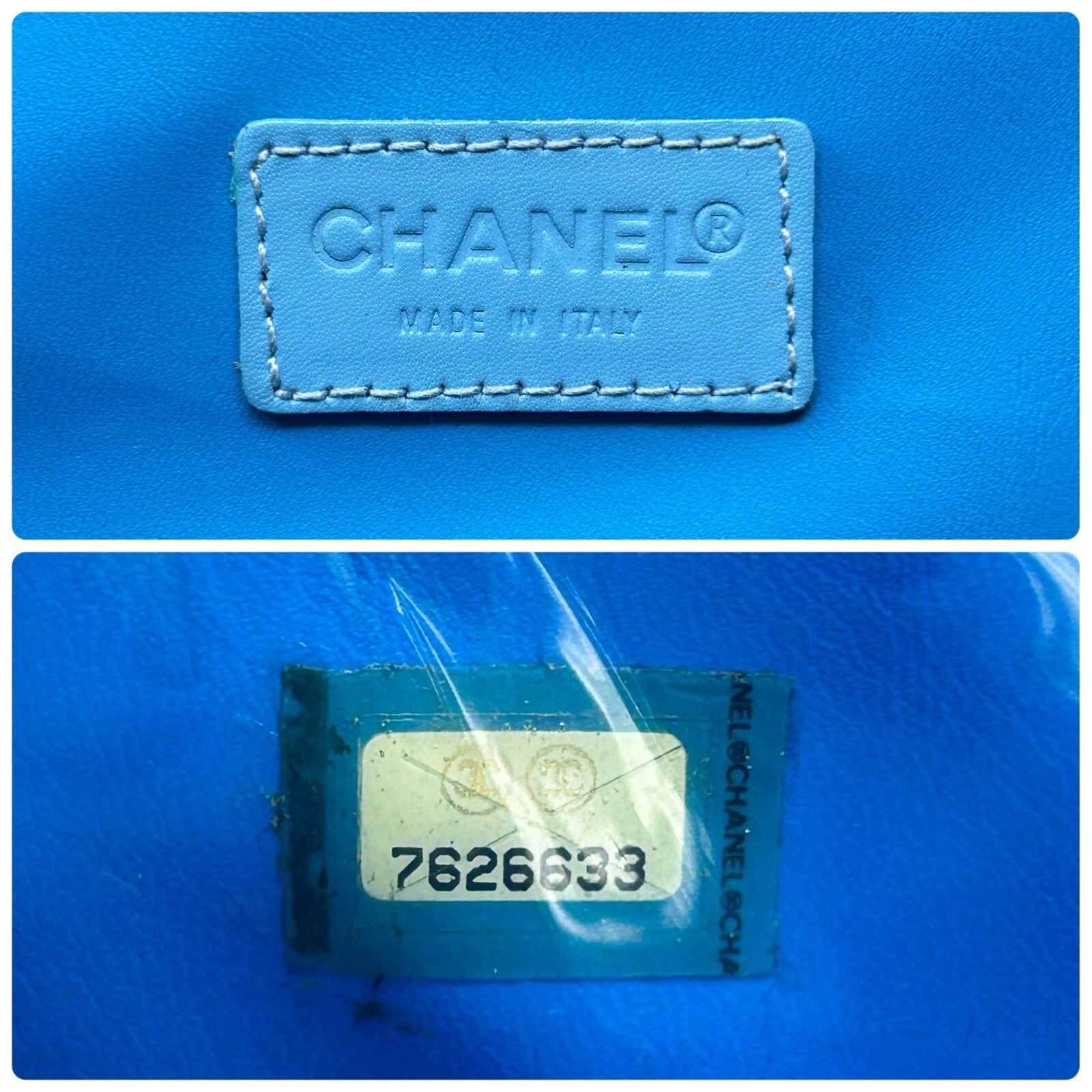 CHANEL Sport Vintage 02S CC Mark Logo Backpack Blue N… - Gem