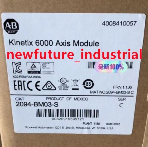New Factory Sealed AB 2094-BM03-S /C Servo Drive Kinetix 6000 Axis ...