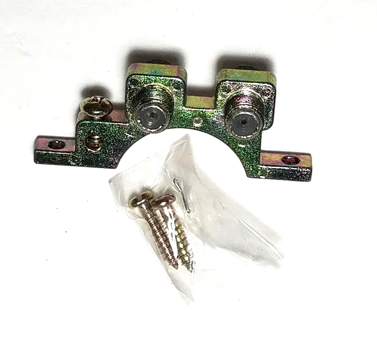 Coax Dual Grounding Mounting Block AV Coupler Cable, Antenna 3 Pcs NEW ...