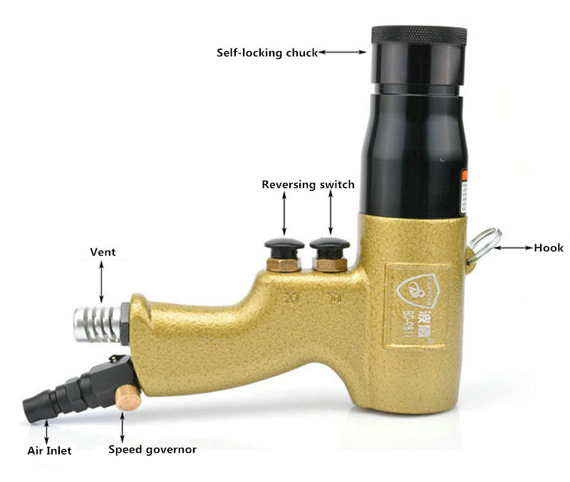 Pneumatic Nut Riveter Pulling Nuts M5 M6 M8 M10 Pneumatic Air Nut Rivet ...