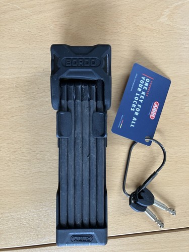 ABUS Fahrrad Schloss Faltschloss Bordo 6000K/90 cm Gliederschloss ...