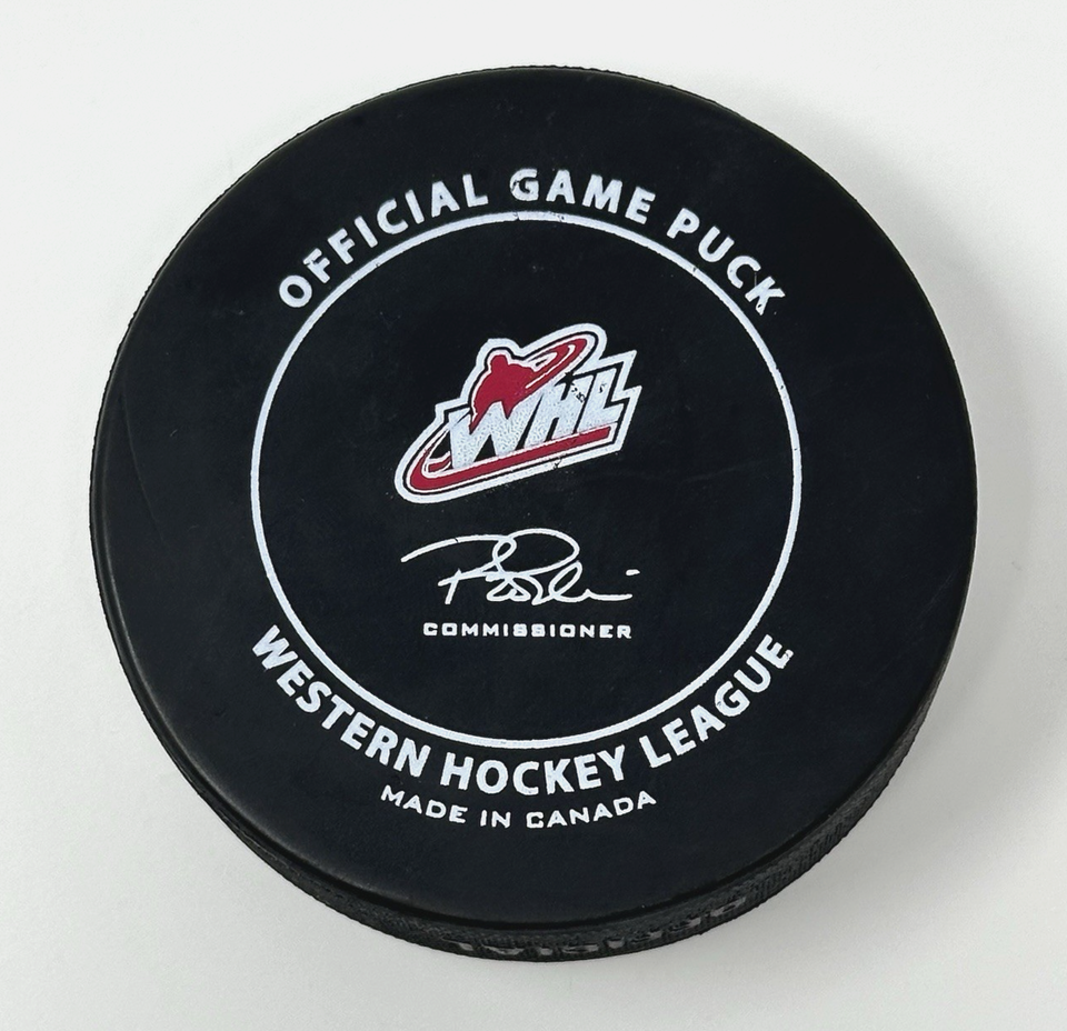 WHL Portland Oregon Winterhawks Logo Souvenir Official Game Hockey Puck ...