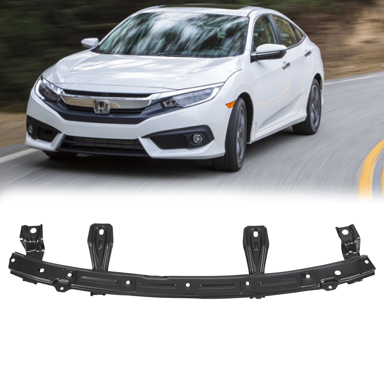 Front Bumper Support Bracket Cover Retainer For 2016-21 Honda Civic ...