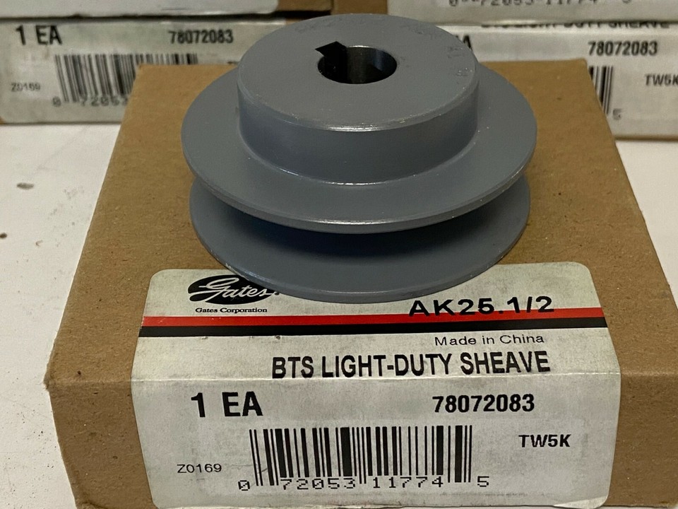 SET OF 6 NEW OLD STOCK! GATES BTS LIGHT DUTY PULLEY SHEAVES AK25.1/2 ...