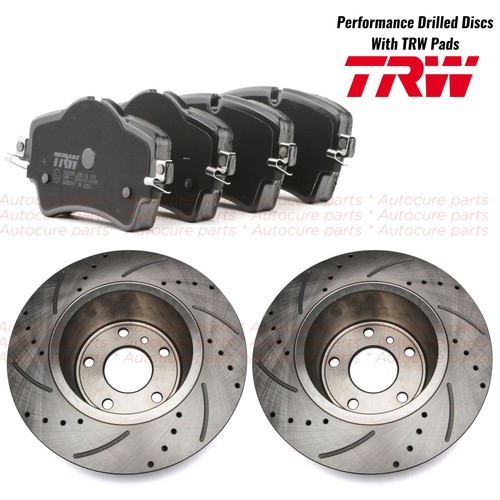 FOR MINI COOPER S 2.0 (F55-F56) FRONT BLUEPRINT DRILLED/GROOVED DISCS ...