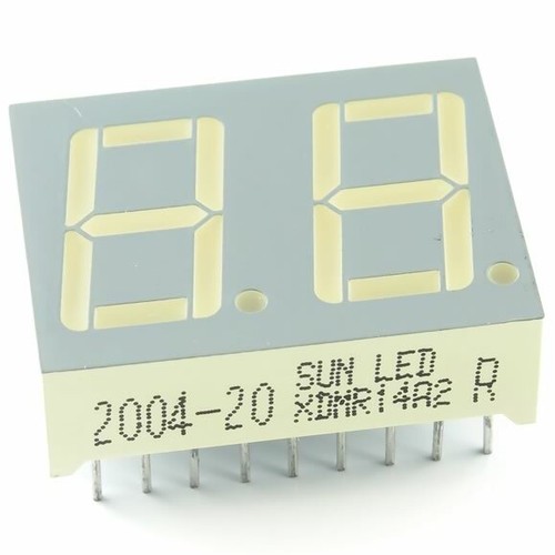 SUN LED XDMR14A2 Red 2-Digit LED Channel Display 7-Segment USA Seller ...