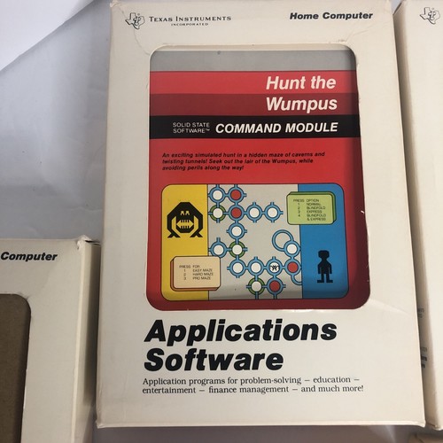 Texas Instruments Application Software Video Games Lot Of 7 Munchman ...