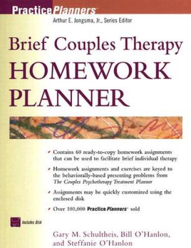 Brief Couples Therapy Homework Planner (PracticePlanners) - VERY GOOD ...