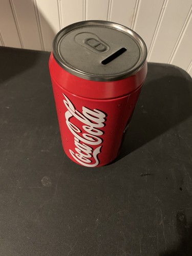 Coca-Cola Tin Can Coin Bank - 8" Tall | eBay