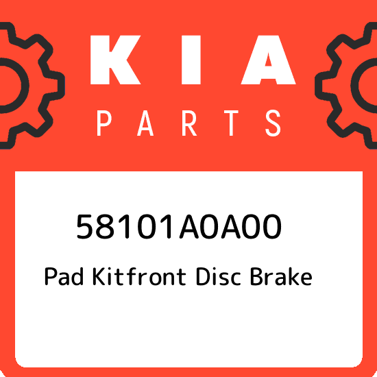 58101A0A00 Kia Pad kitfront disc brake 58101A0A00, New Genuine OEM Part ...