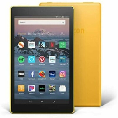 Amazon Fire HD 8 8th Gen Tablet | 16 GB | Wi-Fi | 8" | Yellow | FACTORY ...