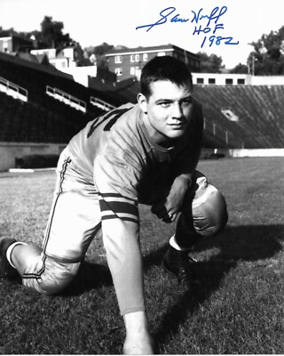 SAM HUFF Autographed Signed 8" x 10" Photo WVU West Virginia ...