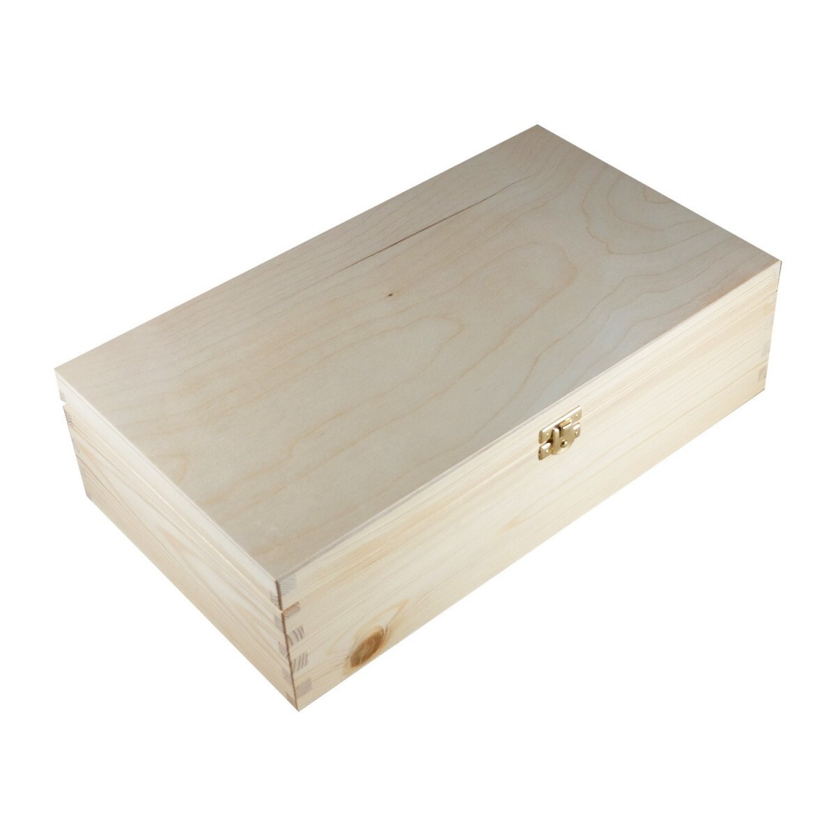 Wooden gift or display double Wine Box - Decoupage Unpainted Craft Raw ...