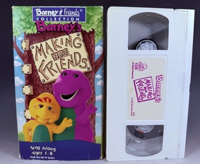Barney Making New Friends VHS 1995 Video Tape PBS Kids TV Show Case ...