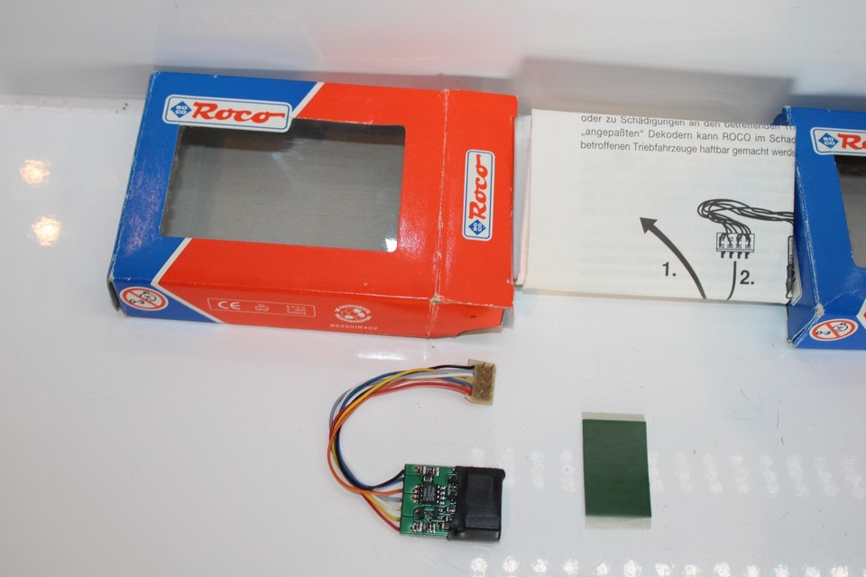 2 x Roco / Lenz 10741 8-Pin DCC Digital Locomotive Decoders - Unused ...