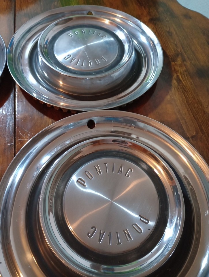 4 1958 Pontiac Star Chief Catalina Bonneville 14” Hubcaps Wheel Covers ...