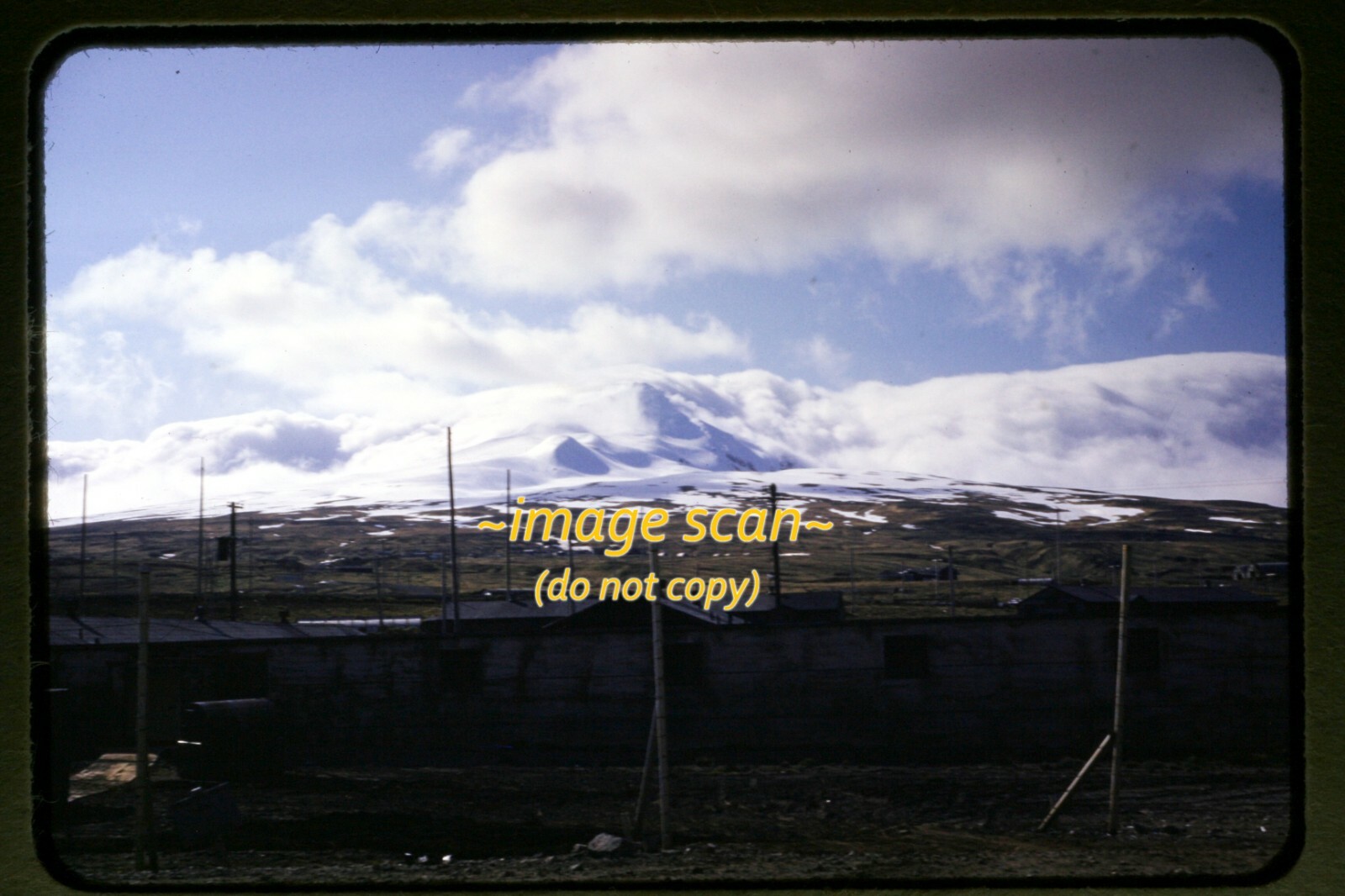 View of Navy NAS Adak, Aleutian Islands Alaska in 1954, Kodachrome ...