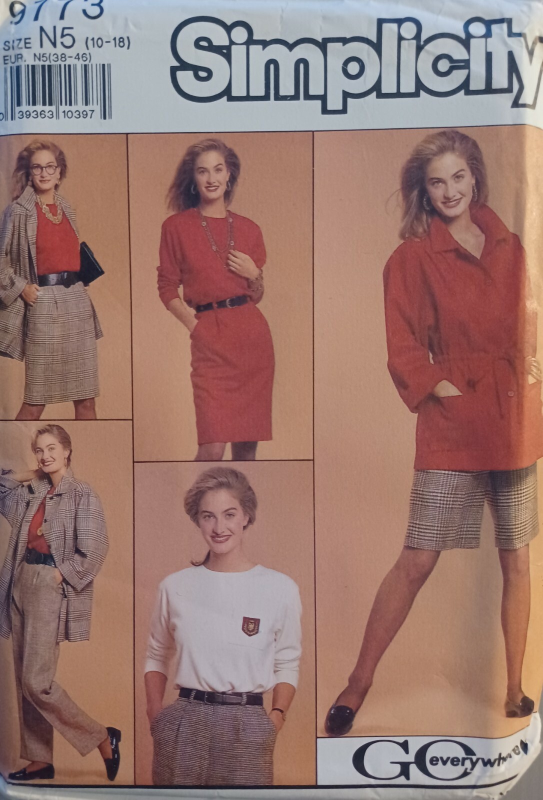 Simplicity 9773 Doll Collectors Club 11.5" Clothes Courageous 40s ...