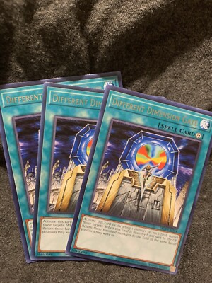 X3 Yugioh Different Dimension Gate Rare DCR 25th Anniversary X3 Playset ...