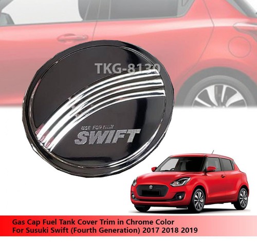 Fuel Door Tank Cap Cover Trim In Chrome Color For Suzuki Swift 2017 ...
