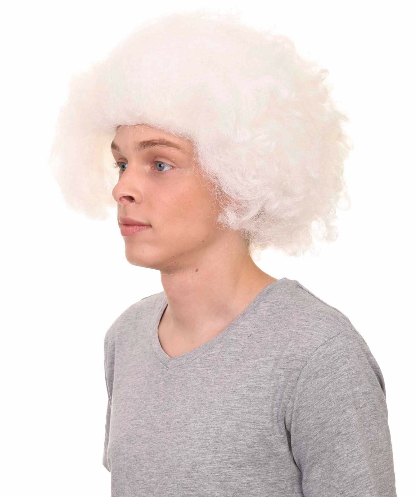 Adult Men's White Crazy Professor Wig HM-177A | eBay