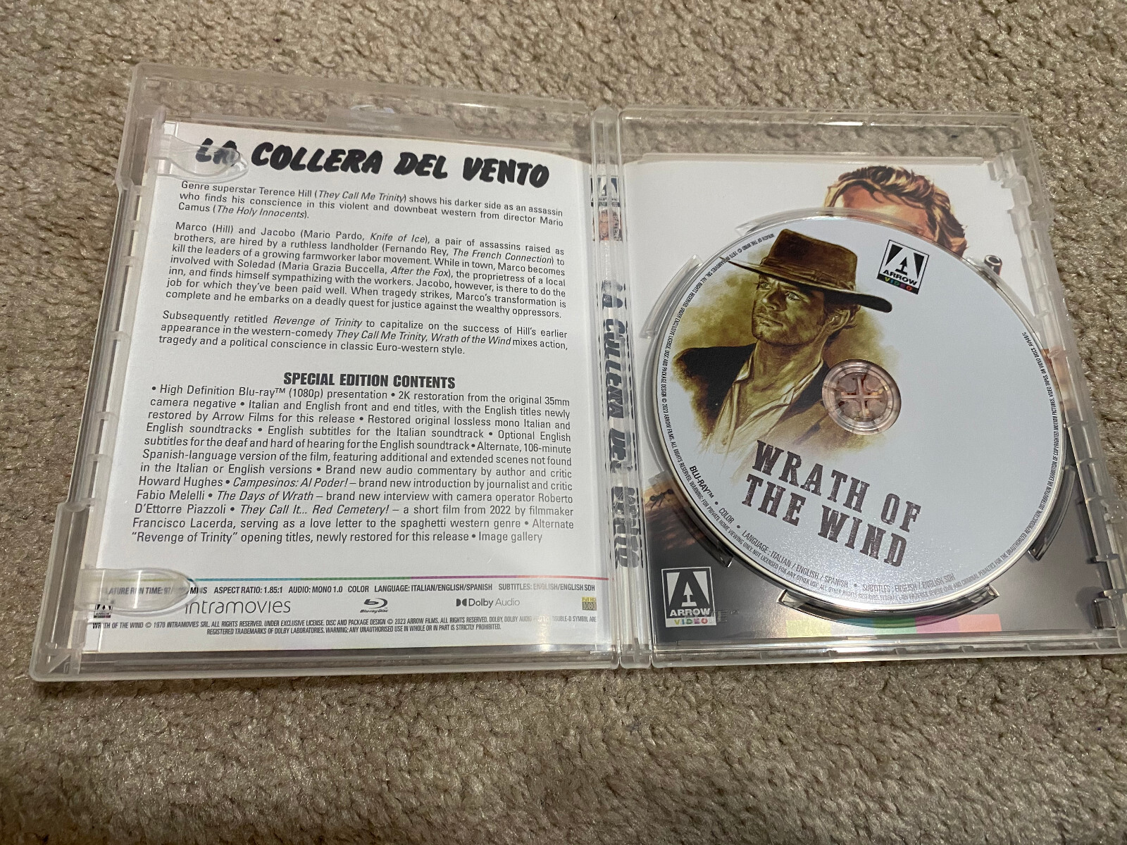 Wrath Of Wind Blu Ray Terence Hill Fernando Rey Spaghetti Western Arrow ...