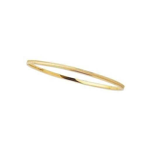 14Kt Yellow Gold Slip-On Stackable textured Bangle/Bracelets 8" 2.8 ...