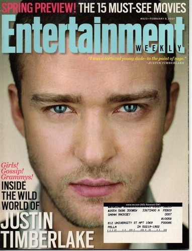 Entertainment Weekly Magazine February 9 2007 Justin Timberlake Sally ...