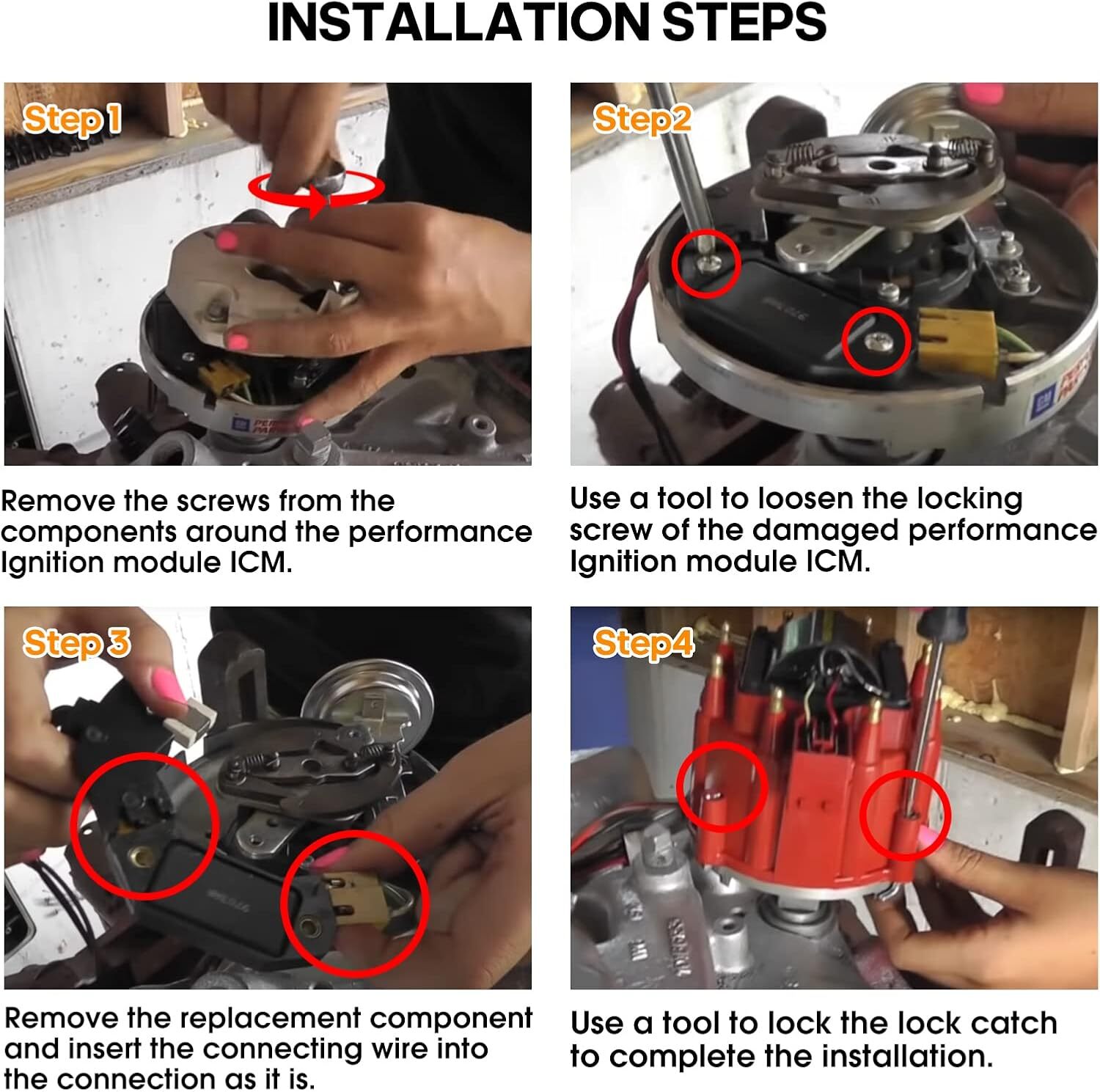 Ignition Module Hei 4 Pin for GM 1974-88 Chevy Pontiac Olds Buick Lx301 ...