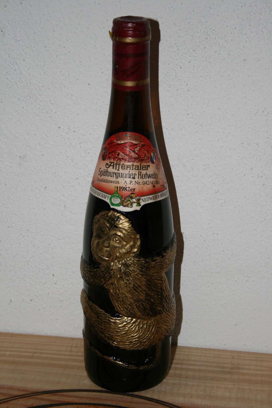 Botella de vino / Wine Bottle AFFENTALER Spätburgunder Rotwein 1982 | eBay