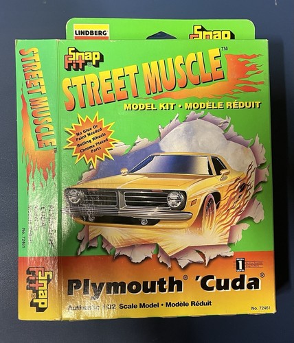 Snap Fit Street Muscle 2 Plymouth Cuda 1/32 Model Kit | eBay