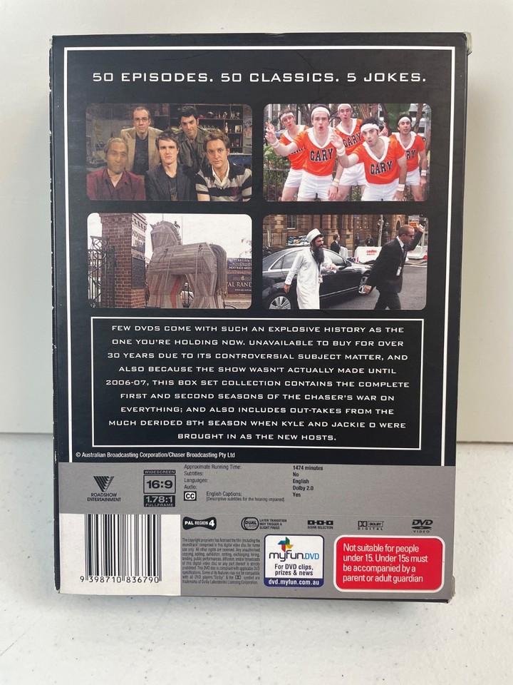 The Chasers War On Everything Complete Series 1 & 2 DVD ABC Region 4 ...