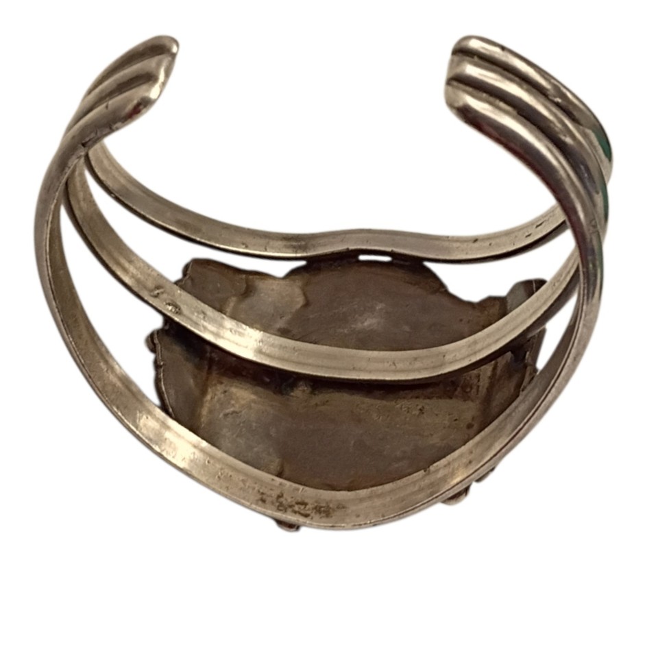 Attributed To Mark Chee Navajo 1940s Candelaria Turquoise Silver ...