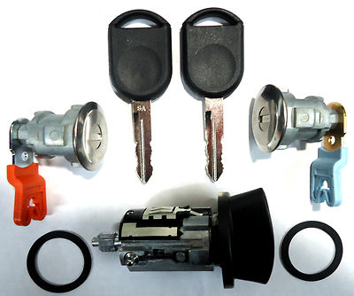 Ford Ignition Switch Lock Cylinder + Pair (2) Door Lock Cylinder W/2 ...