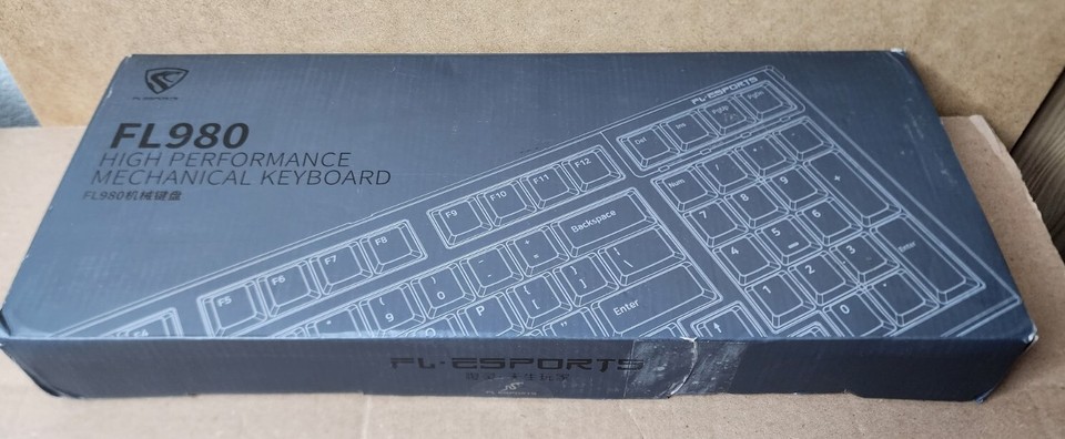 FL ESPORTS FL980 98 Keys Wired Mechanical Keyboard WHITE switch ☆ Open ...