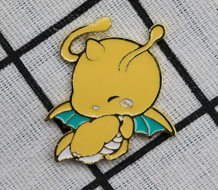 DRAGONITE POKEMON - PIN Brooch Metal Pin Badges Holiday Gift Kids Movie ...