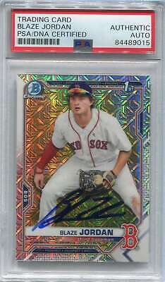 2021 Bowman Chrome Mega Box Prospects Blaze Jordan Rookie Auto PSA/DNA ...