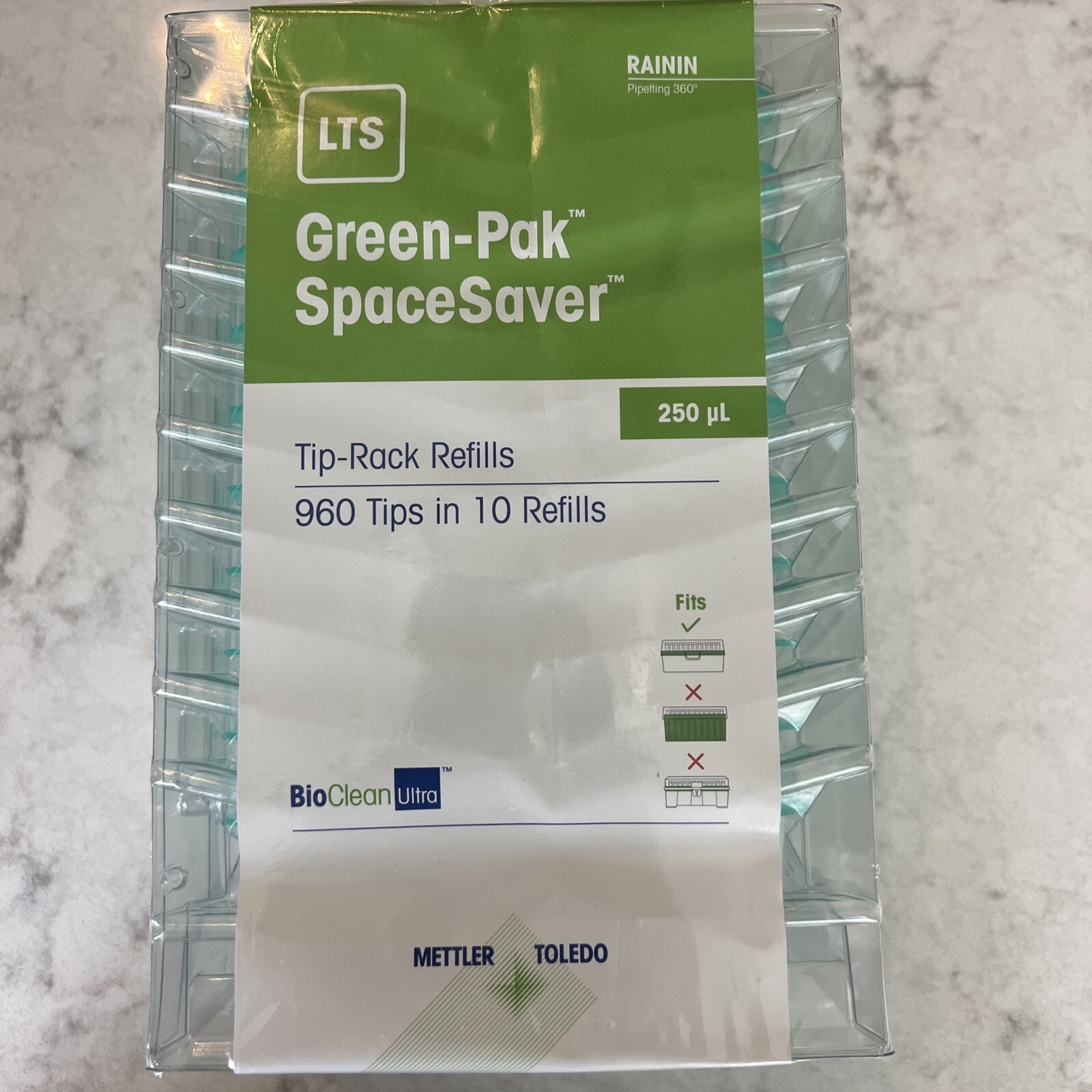 Rainin Green-Pak SpaceSaver 250µL Pipette Tip - 30389299 for sale ...