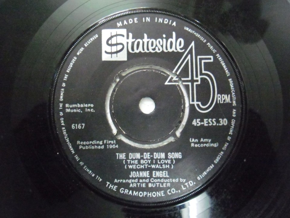 Joanne Engel 45 Ess 30 Rare Single 7" India Indian 45 Rpm VG+ | eBay