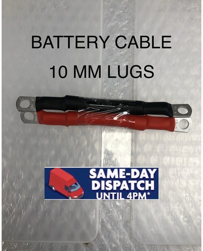 10 CM 12v Battery joiner Connector Lead Dc Wire 100 Amp Cable & lugs ...